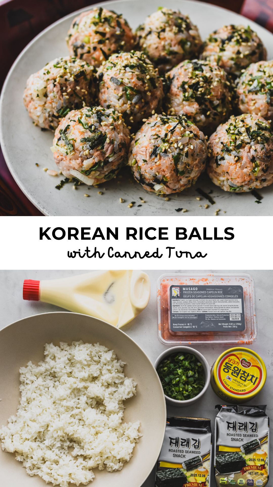 Tuna Mayo Korean Rice Balls (Jumeok Bap) | The Subversive Table