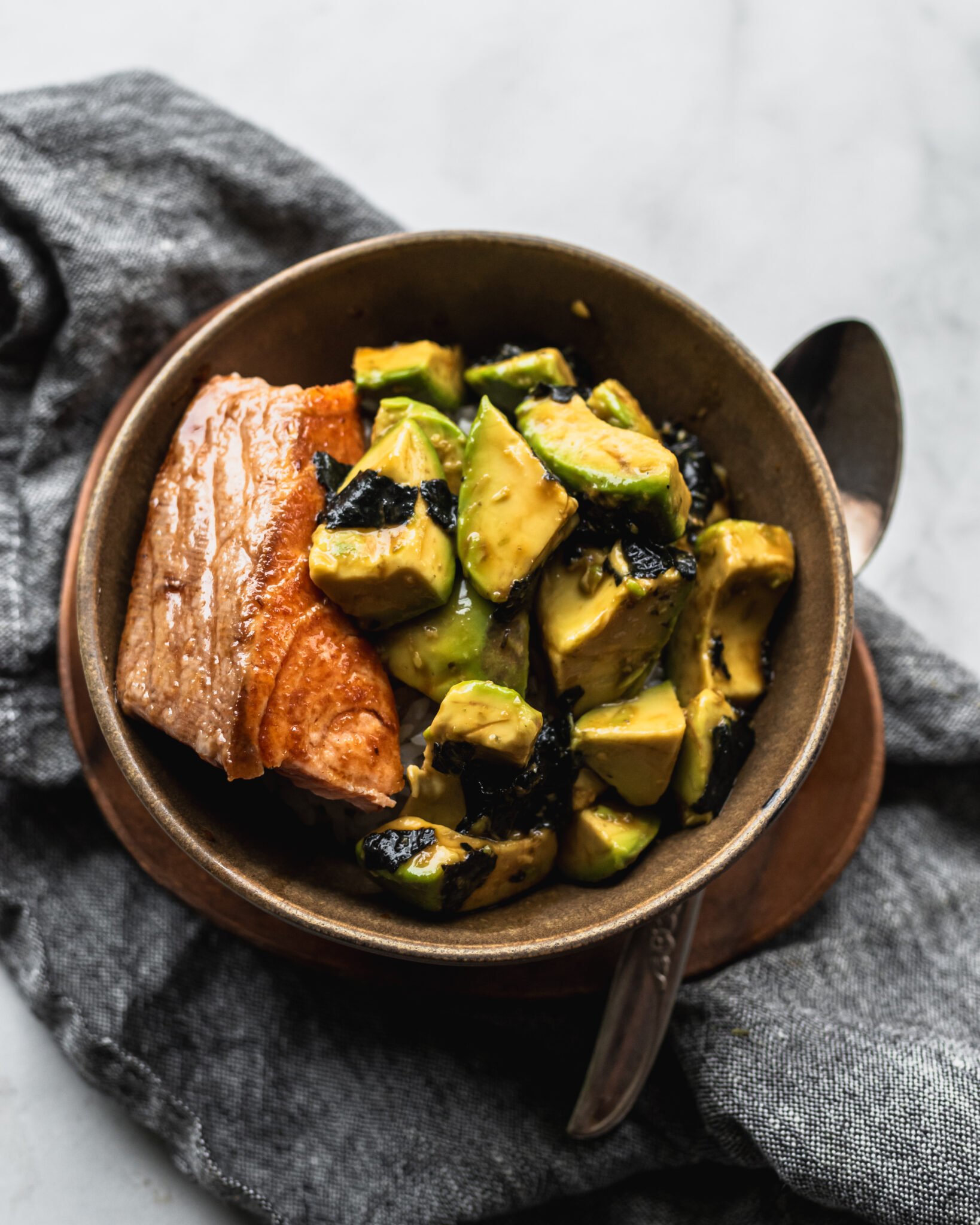 Easy Japanese Avocado Salad with Wasabi + Nori | The Subversive Table