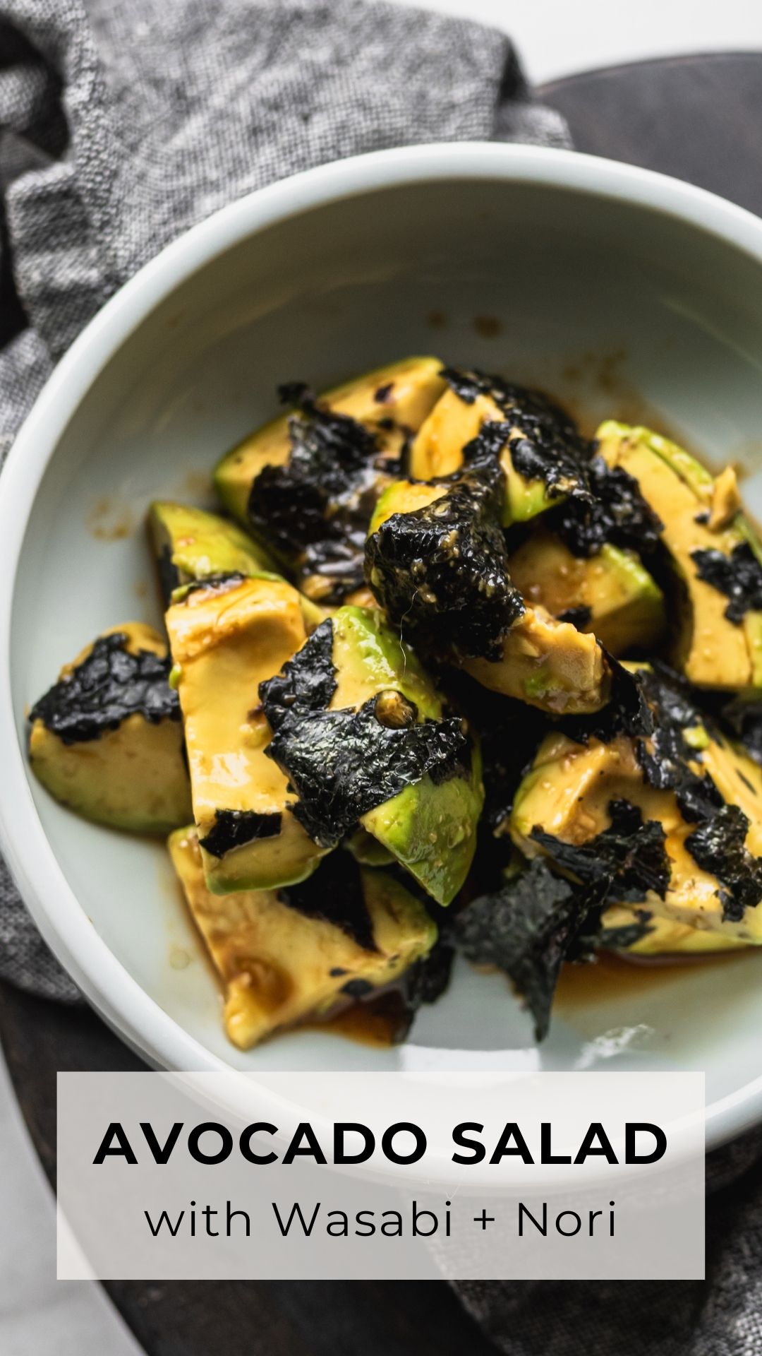 Easy Japanese Avocado Salad with Wasabi + Nori | The Subversive Table