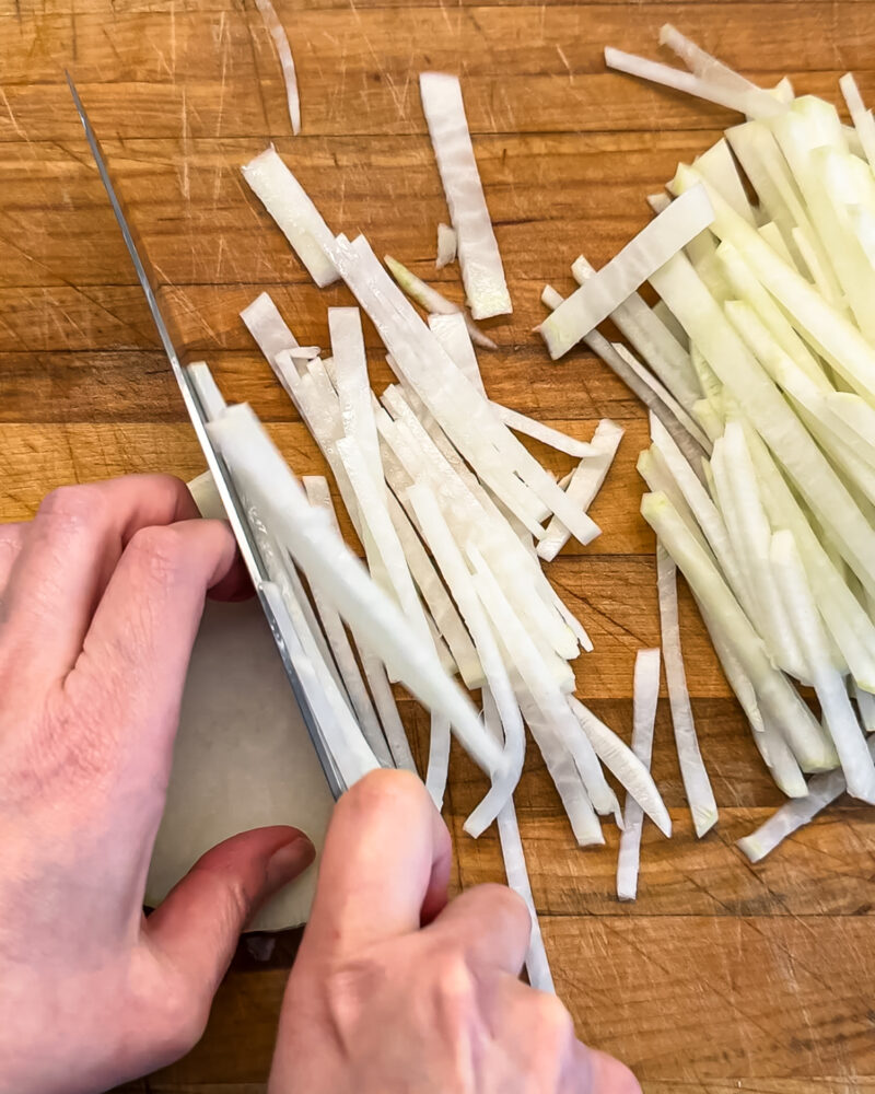 Spicy Korean Radish Salad (Mu Sangchae) | The Subversive Table