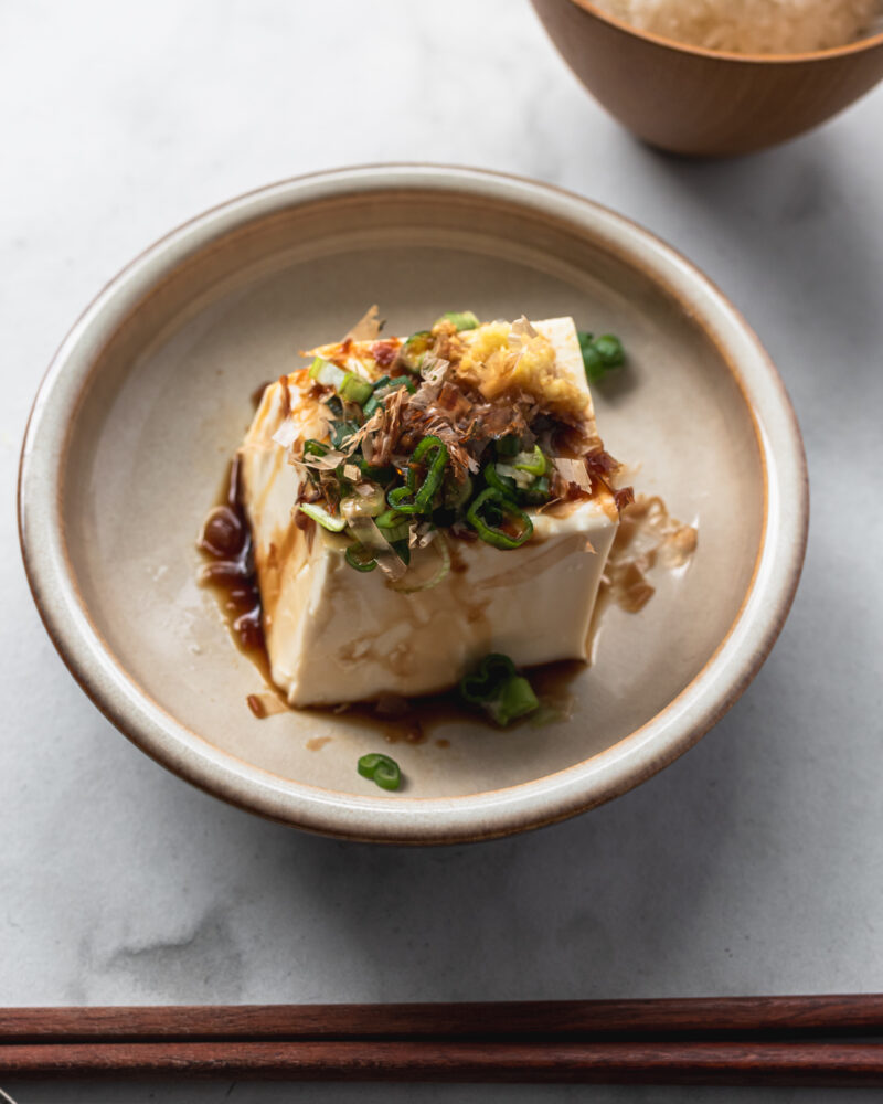 Easy Japanese Cold Tofu (Hiyayakko) | The Subversive Table